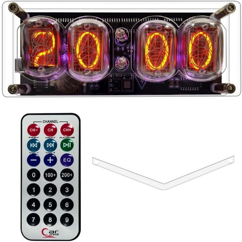 Nixie Tube Clock, Digital -Style IN-12 Nixie Tube Clock, Retro 4-Digit ...