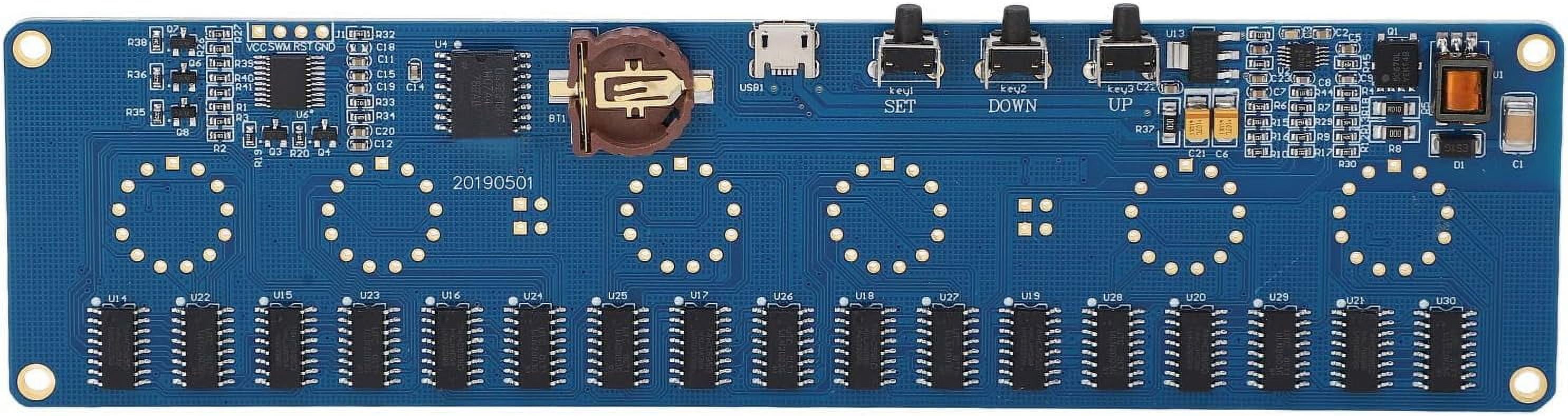 Nixie Tube Clock, High Accuracy 7 Colors Glowing Tube Clock Drive Board ...