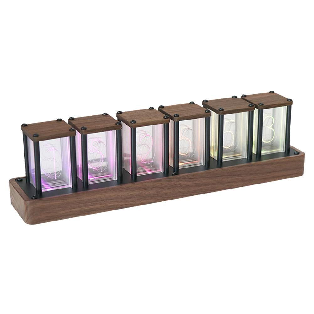 Nixie Tube Clock,RGB Tube Desk Clock,Support Wi-Fi Time, Alarm & Timer ...
