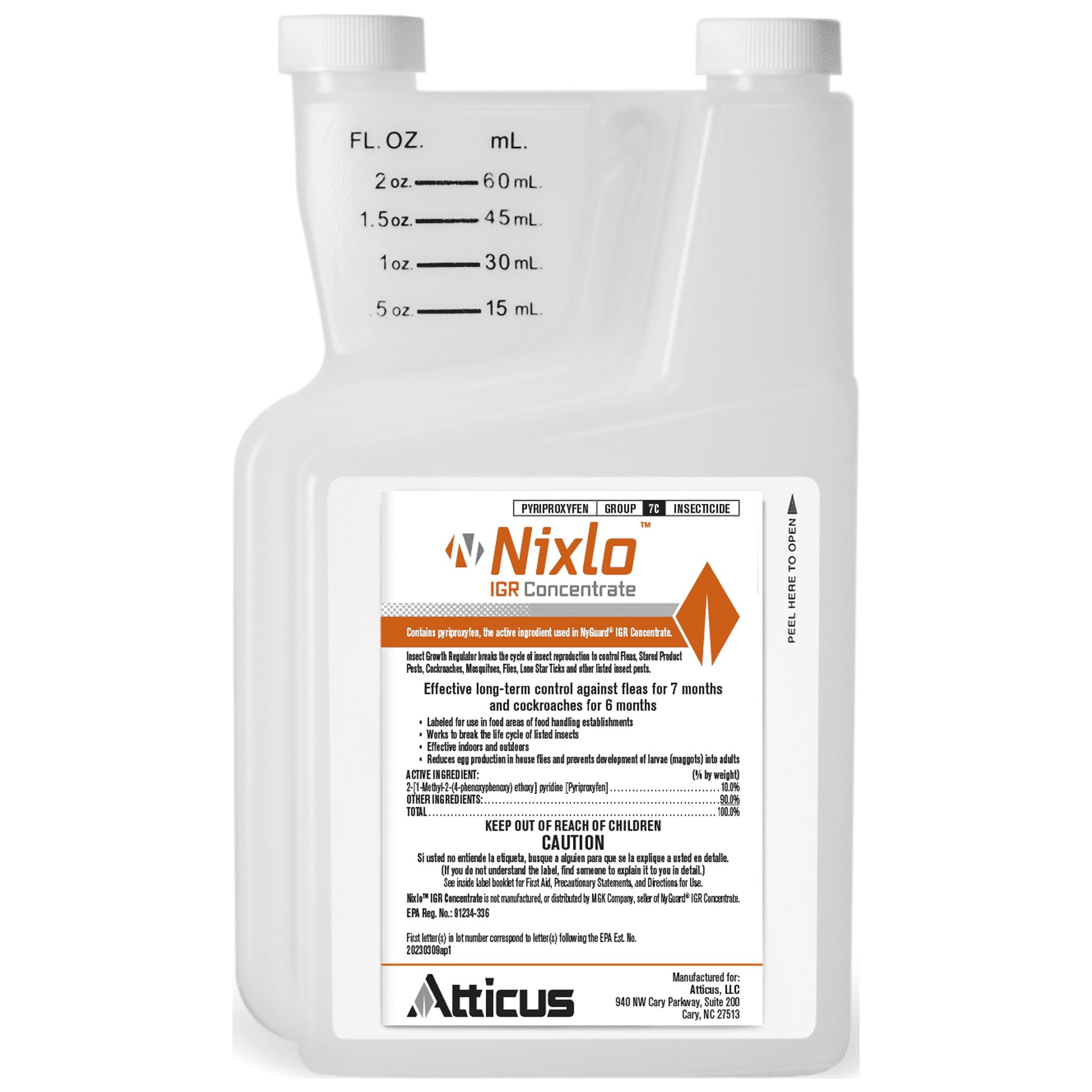 Nixlo IGR Concentrate (480 ML) by Atticus - Compare to NyGuard - Pyriproxyfen 10% - Walmart.com