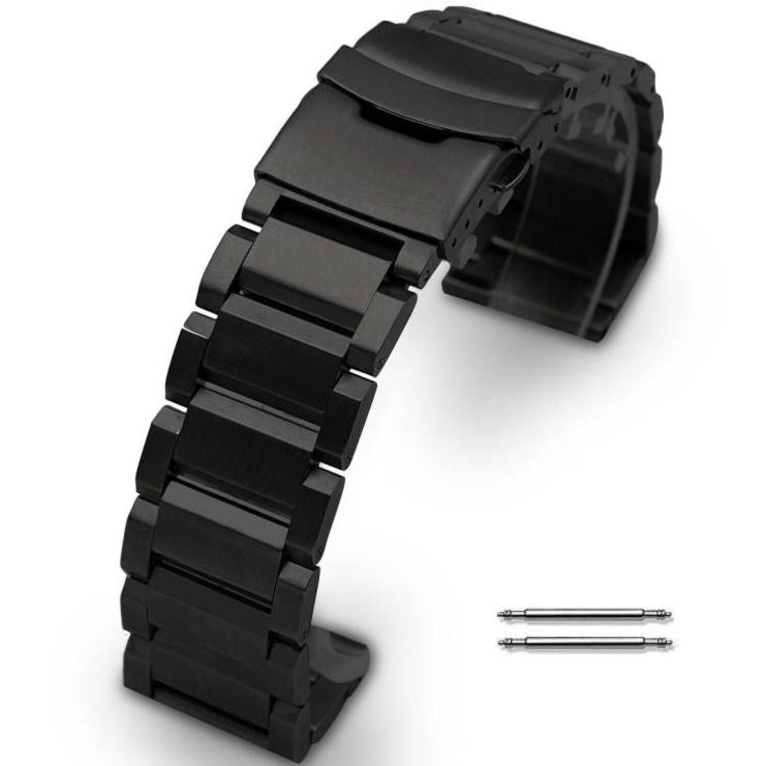 Nixon 51-30 Black Steel 25mm Metal Replacement Watch Band Strap Double ...
