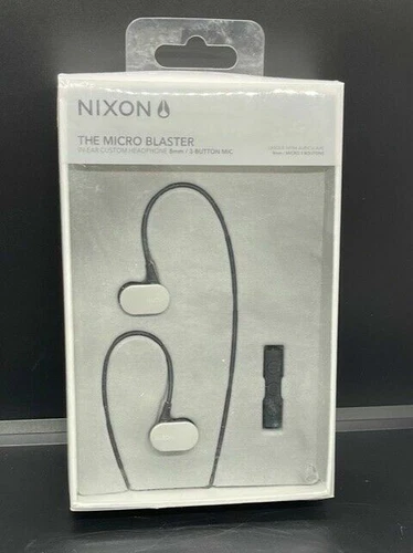 Nixon Black Micro Blaster In Ear Headphones W/3-Button Remote/Mic *New ...