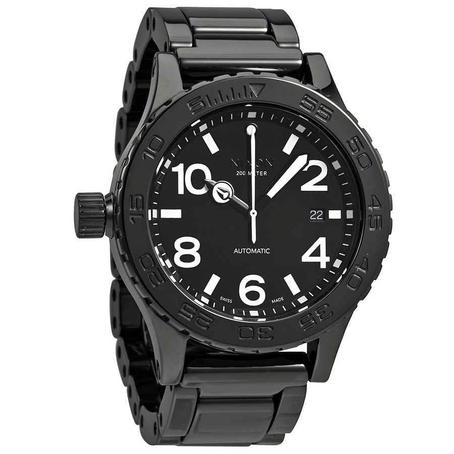 Nixon Ceramic 42-20 Lefty Automatic Black Dial Men's Watch A148001 ...
