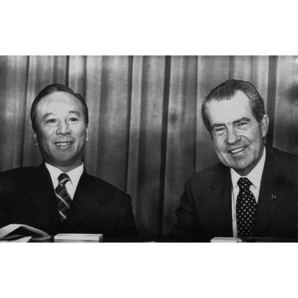 Nixon Presidency. South Vietnam President Nguyen Van Thieu With Us ...