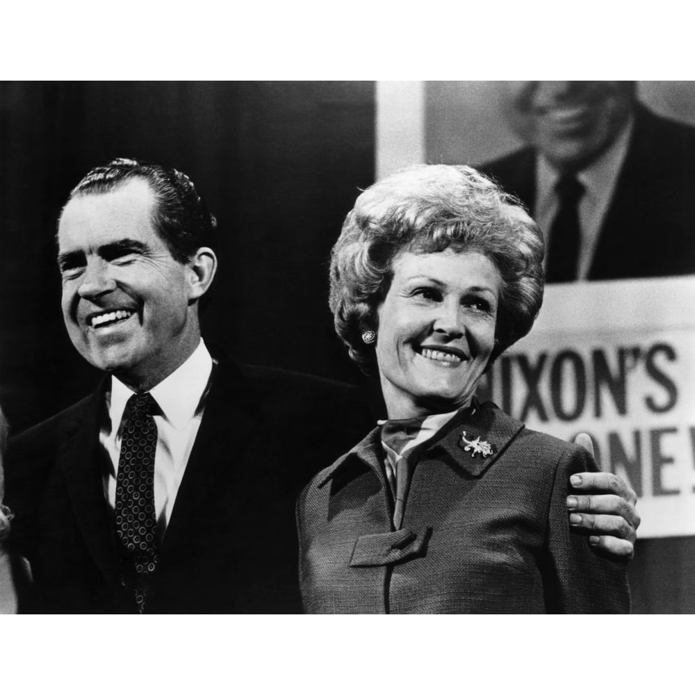 Nixon Presidency. Us President-Elect Richard Nixon And First Lady-Elect ...