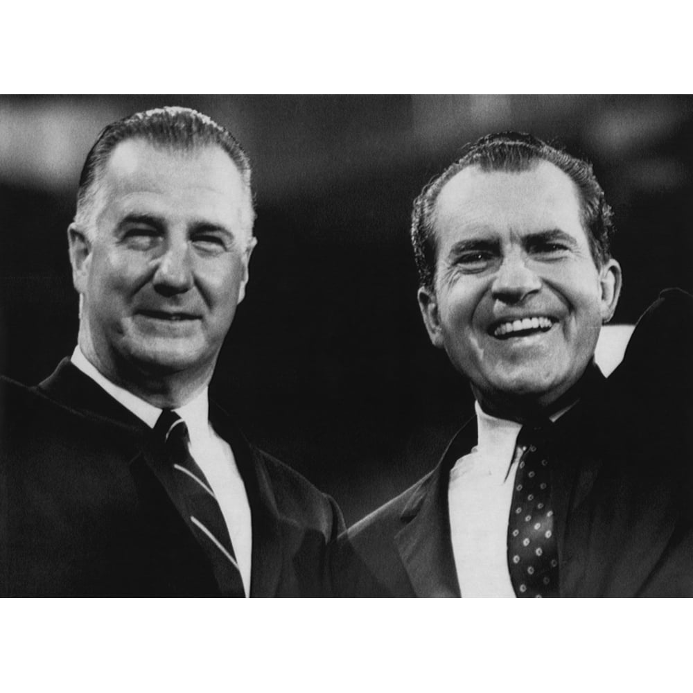 Nixon Presidency. Vice President Spiro Agnew And Us President Richard ...
