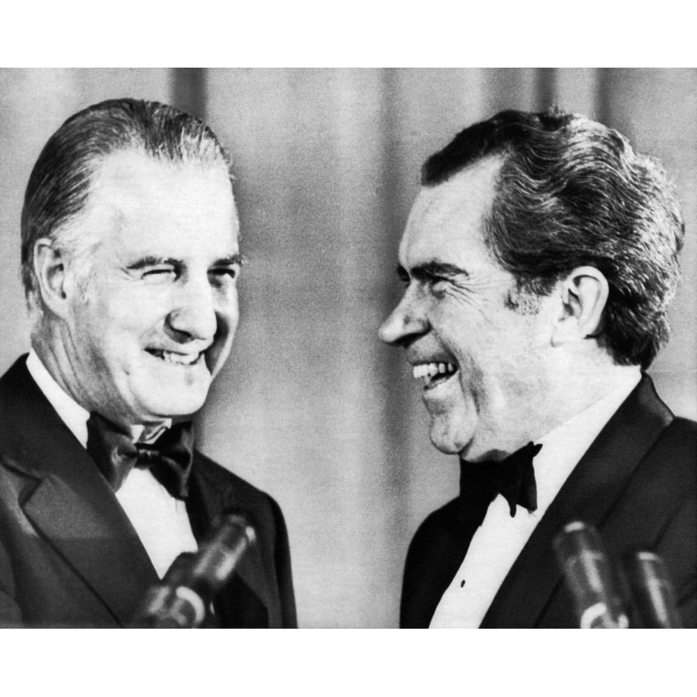 Nixon Presidency. Vice President Spiro Agnew And Us President Richard ...