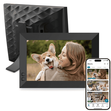 "Aluratek 10"" LCD Digital Photo Frame, 8GB Built-In Memory, USB SD ...