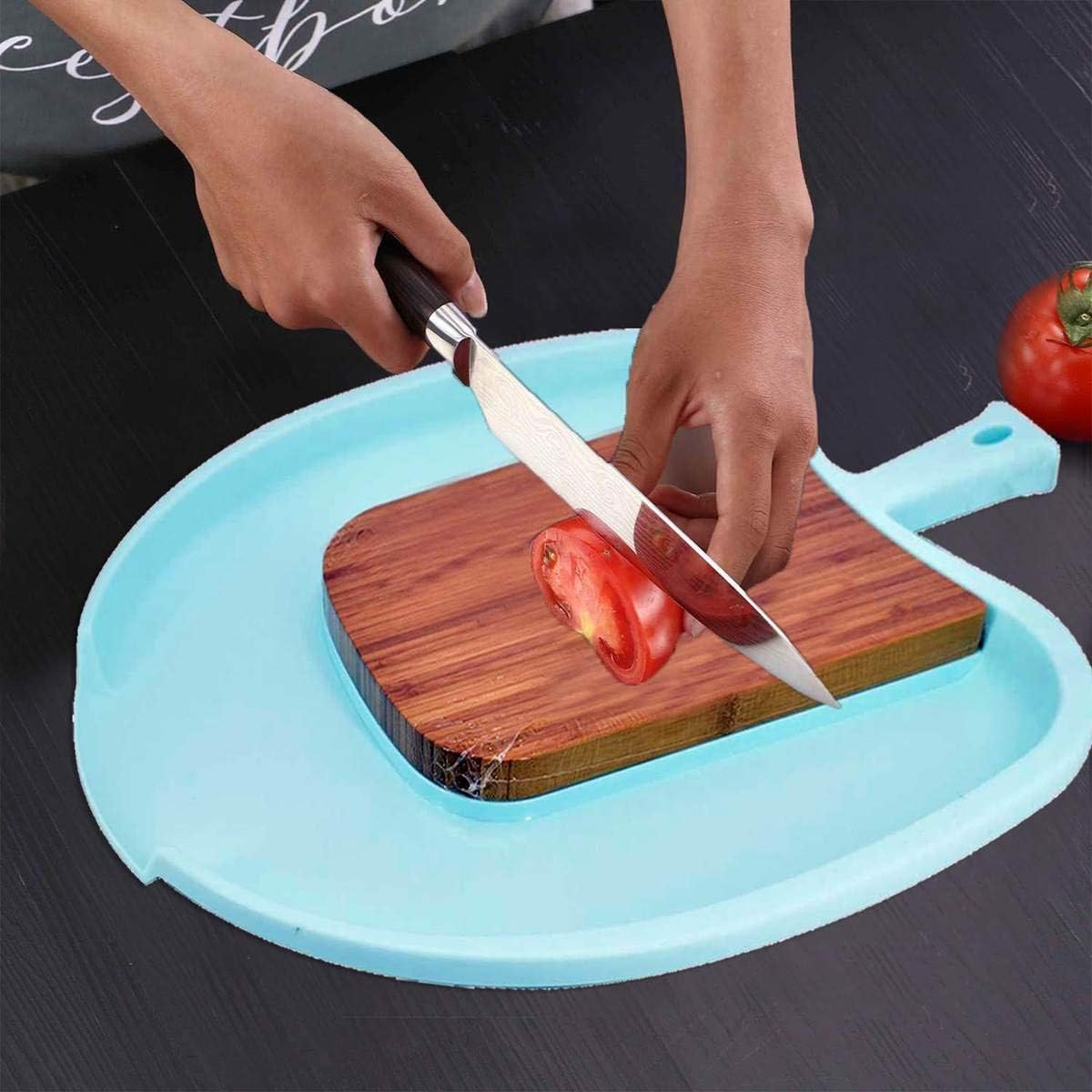 Niyanta Chop and Drop Chopping Board with Bamboo ABSRectangle Shape ...