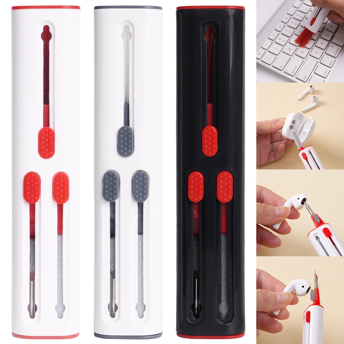 Niyofa 3 in 1 Multifunction Bluetooth Earbuds Cleaning Pen with Soft ...