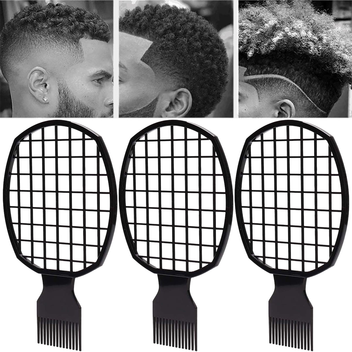 Niyofa 3Pcs Afro Twist Hair Comb for Men & Women, Dreads Pick, Dirty ...
