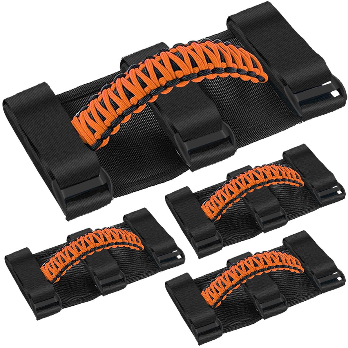 Niyofa 4pcs Roll Bar Grab Handles Compatible with Wrangler YJ LJ TJ JK ...