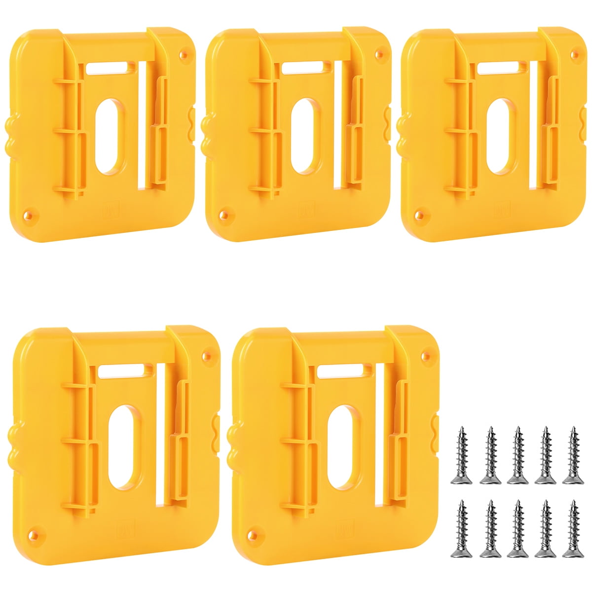 Niyofa 5Pcs Battery Holder Compatible with Dewalt 20V Battery Plastic ...
