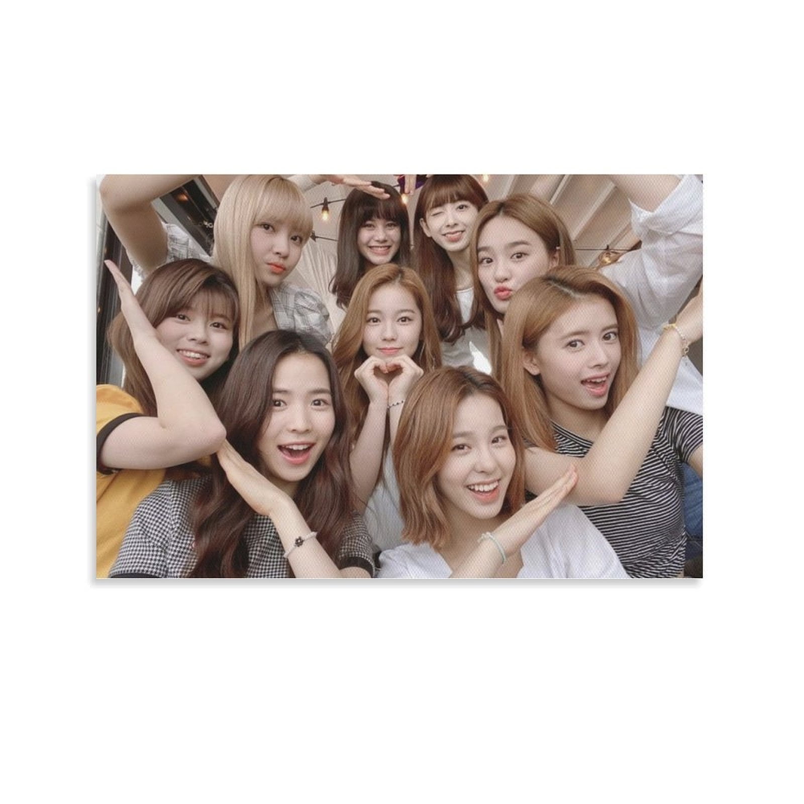 NiziU J-POP Team Poster Beautiful Japanese Gifts Canvas Painting Poster Wall Art Decorative ...