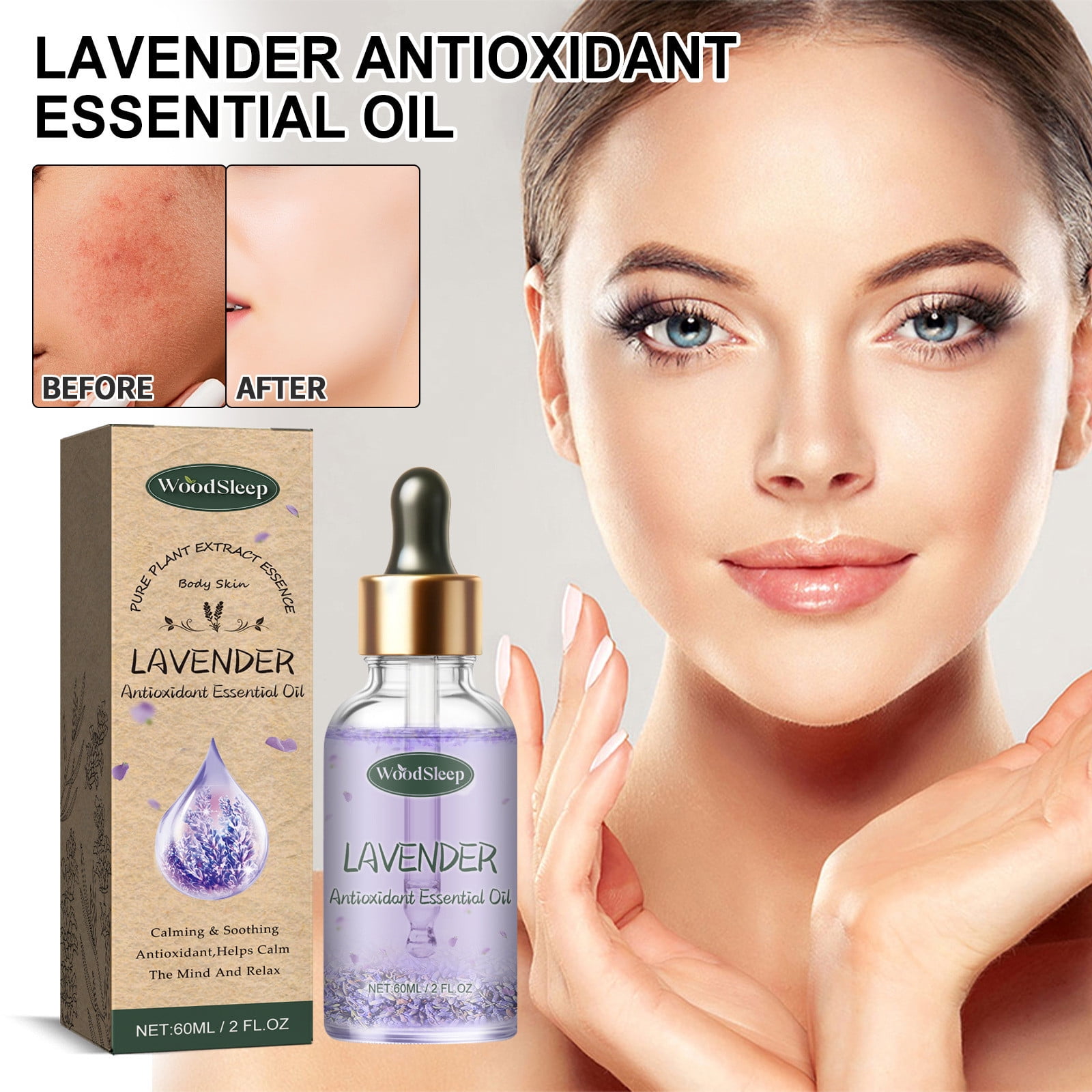 Njagoc Lavender Massage Essential Oil Moisturizing Moisturizing Fine