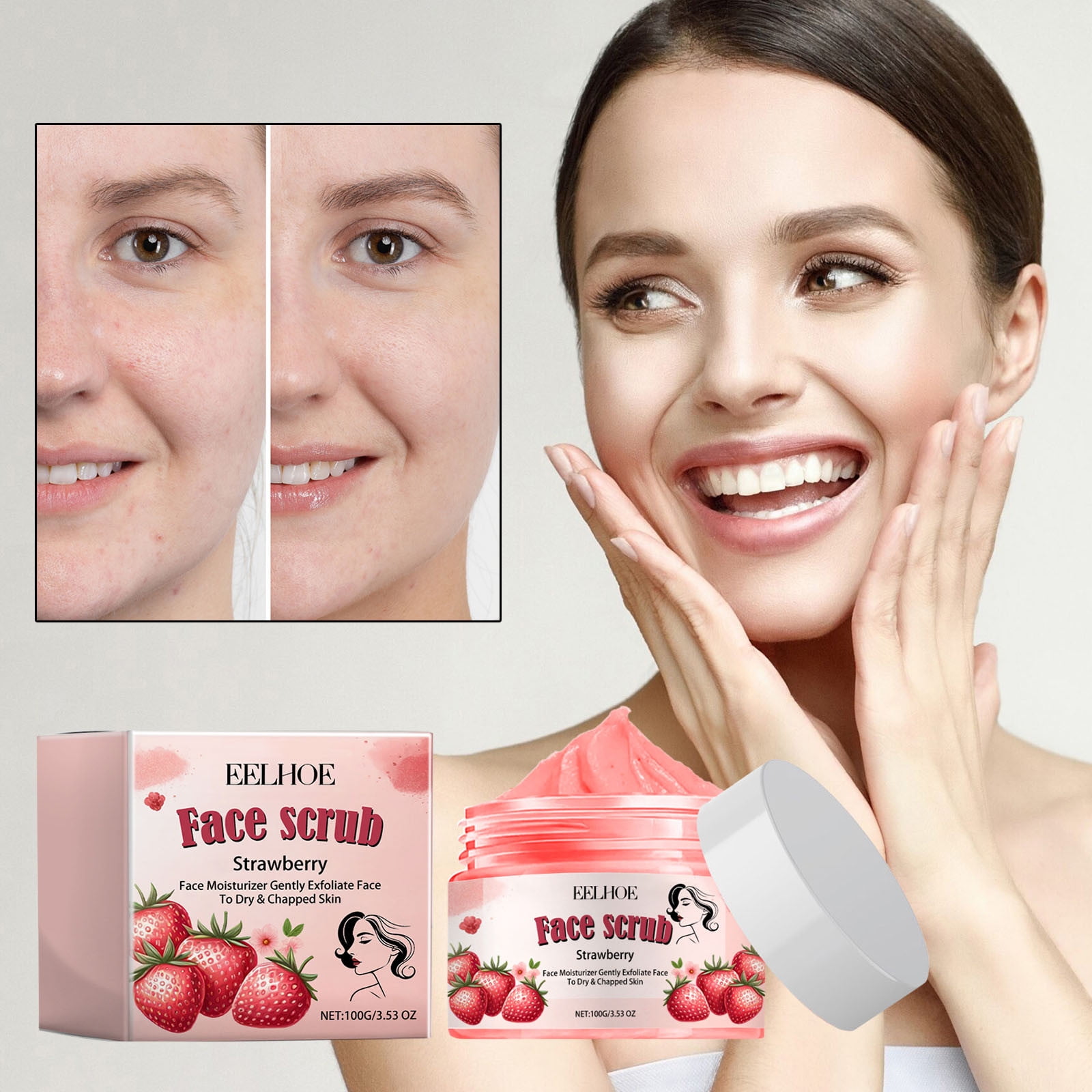 Njagoc All Natural Exfoliating Body Scrub for Skin Care, Face Scrub ...