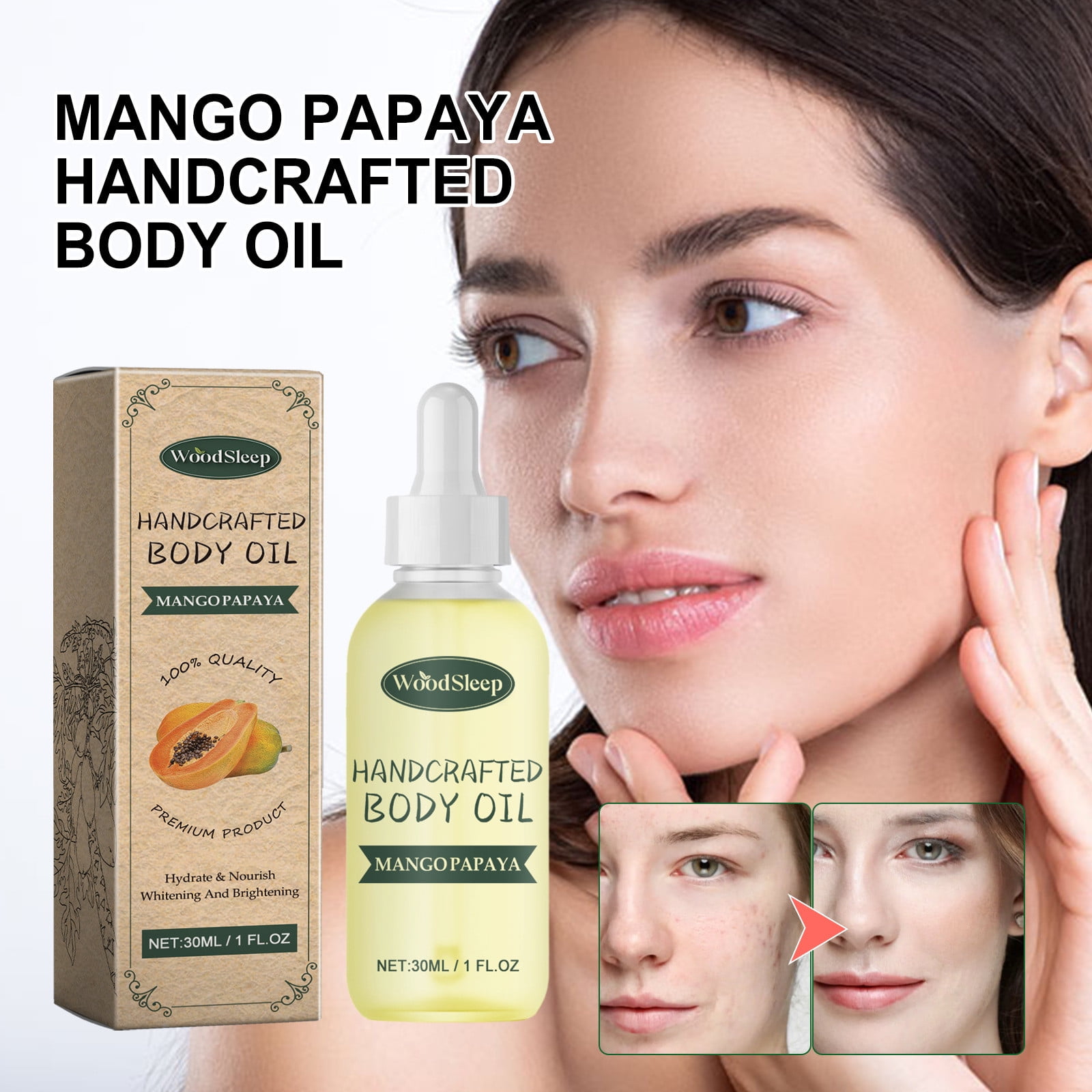 Njagoc Relaxing Full Body Massage Oilwarming Relaxing Massaging Joint And Muscles Mangos Papaya