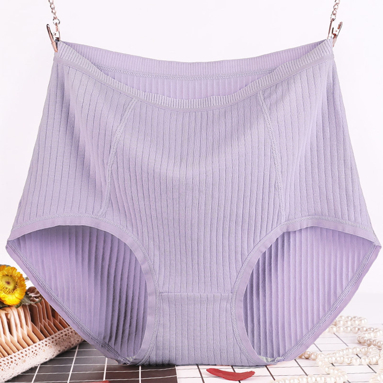 Njagoc3 2025 Bikini Panties Mesh Ventilated Gusset Tagless Plus Size ...