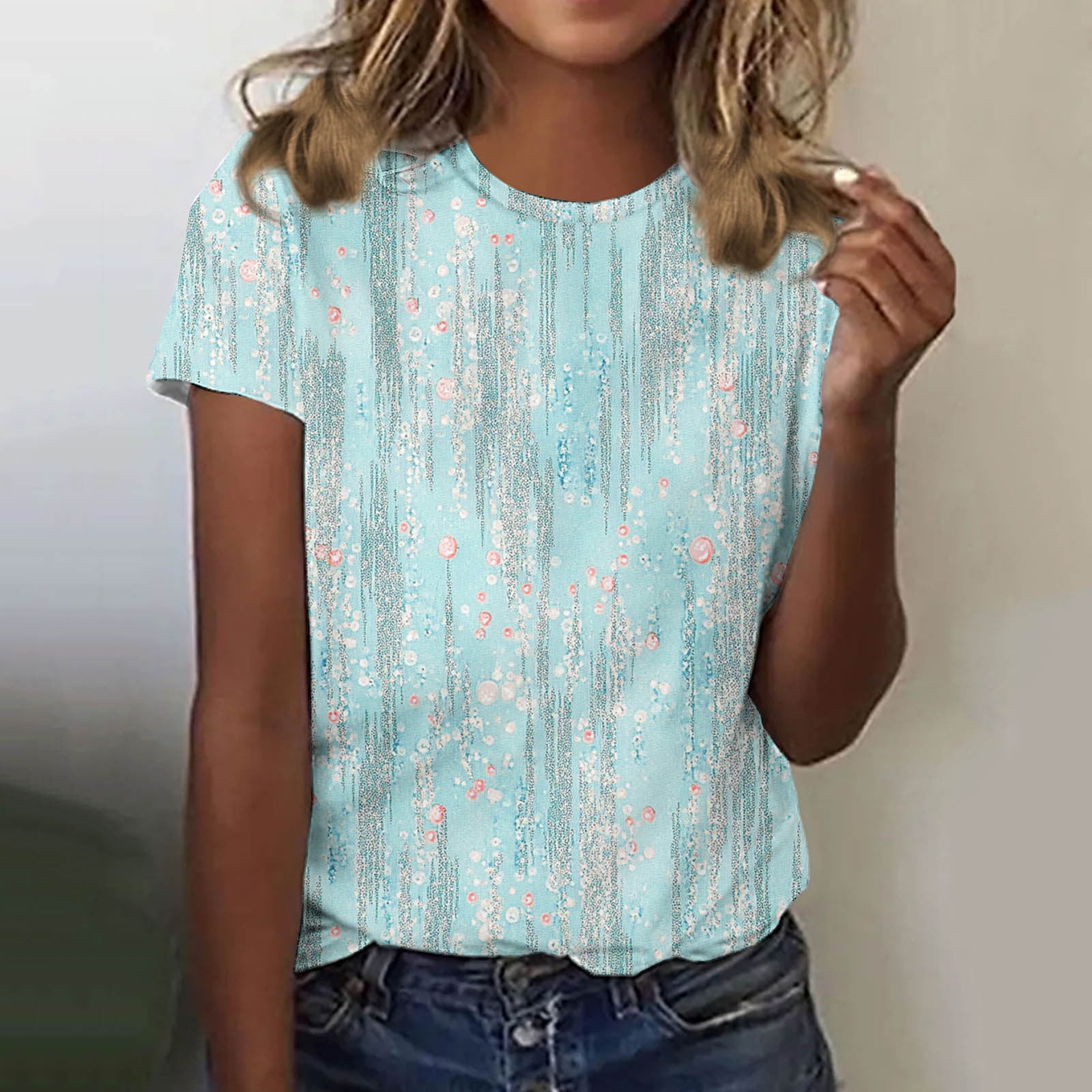 Njagoc3 Psychedelic Retro Shirt Tie-Dye Splatter Short Sleeve, Grateful ...