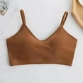 Njagoc3 Women's Cotton Built-in Bra Cami Top Seamless Comfort Wireless ...