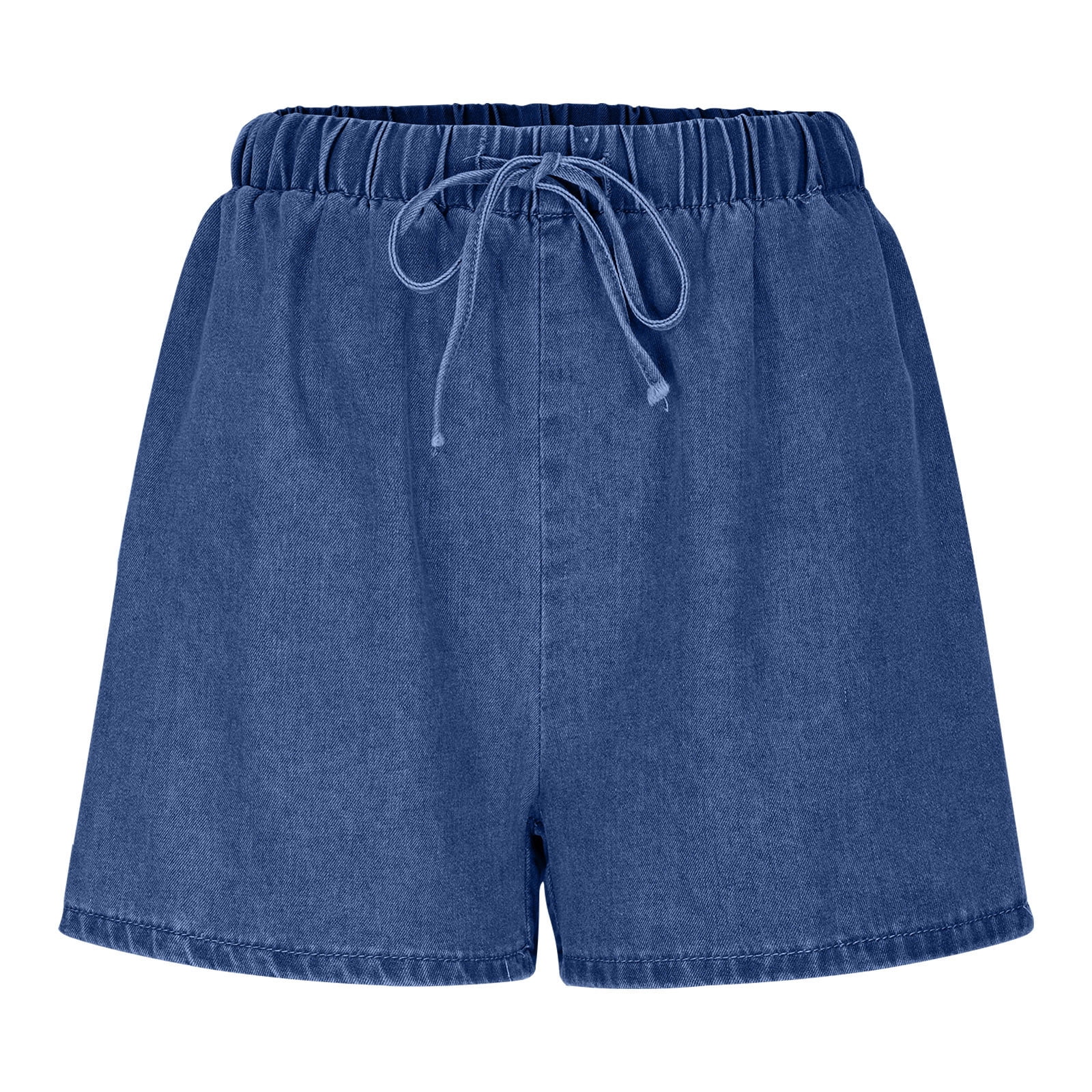 Njagoc3 Womens High - Waisted Drawstring Denim Shorts - Relaxed Fit for ...