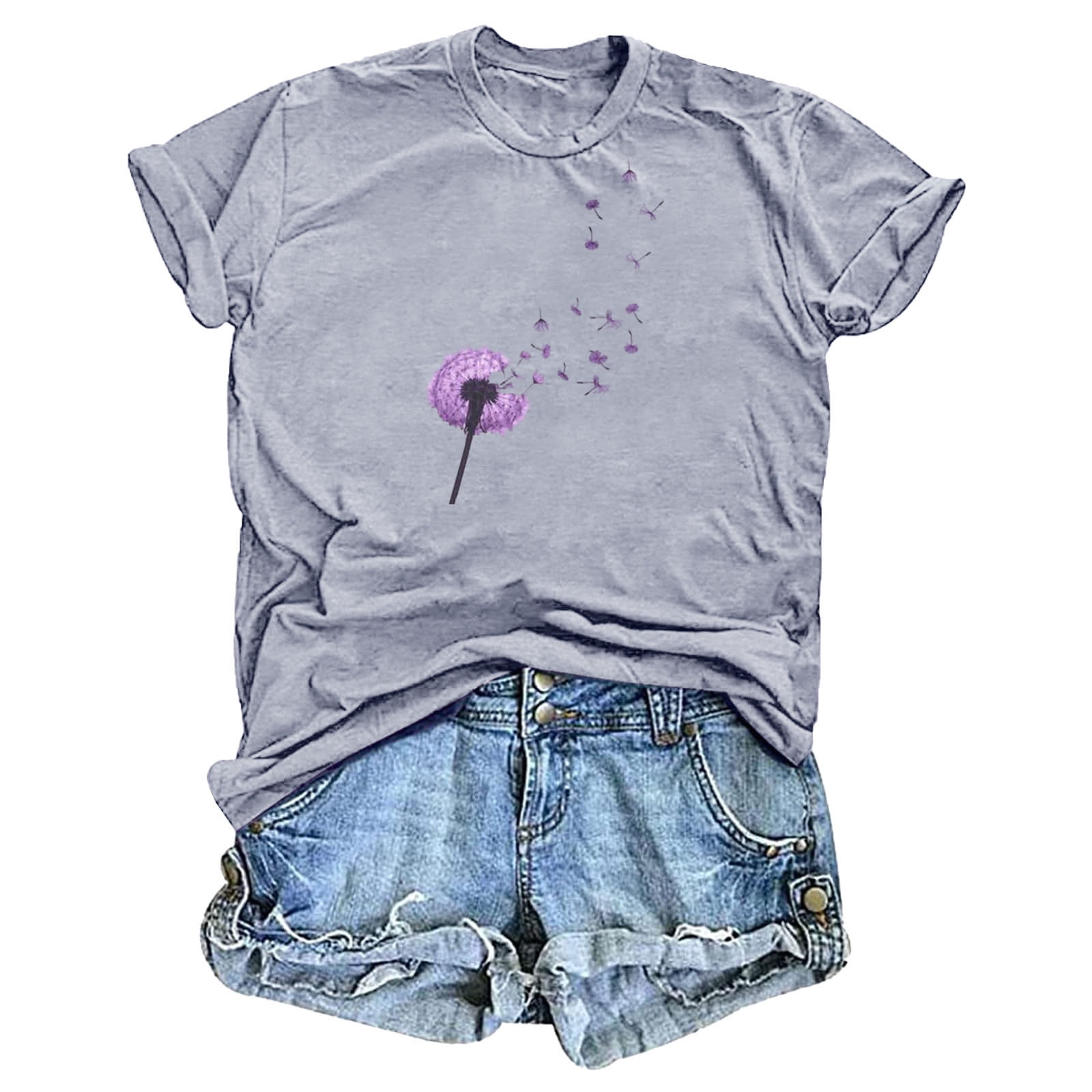 Njagoc3 Womens Subtle Hope Graphic Top - Breathable Linen Blend Shirt ...