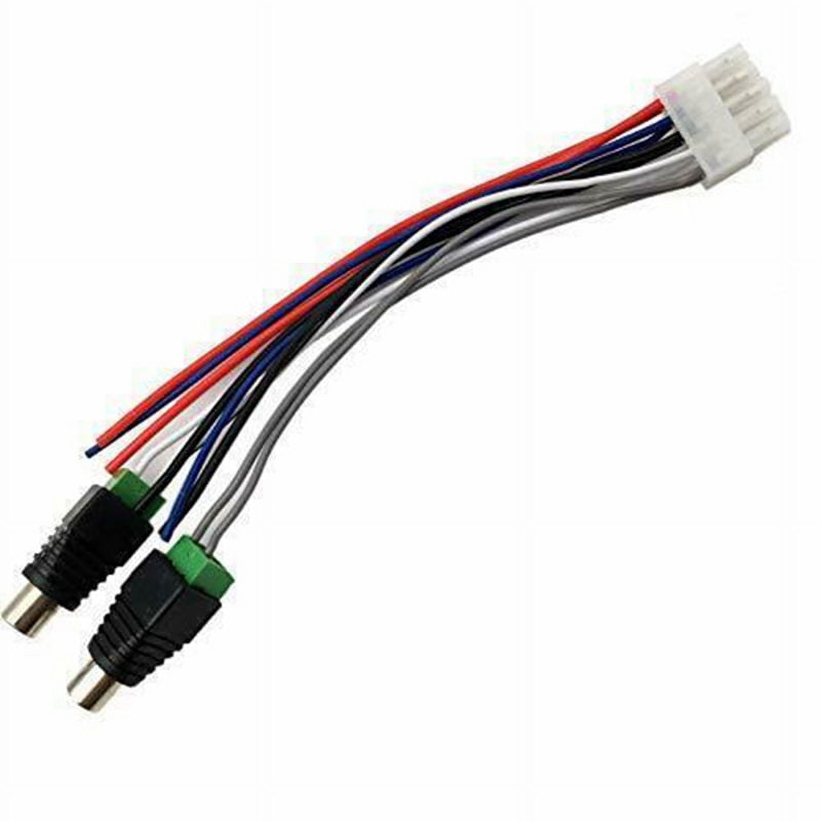 Njide 1Pc Power Input Speaker Wire Harness 10 Pin Plug RCA for Dual ...