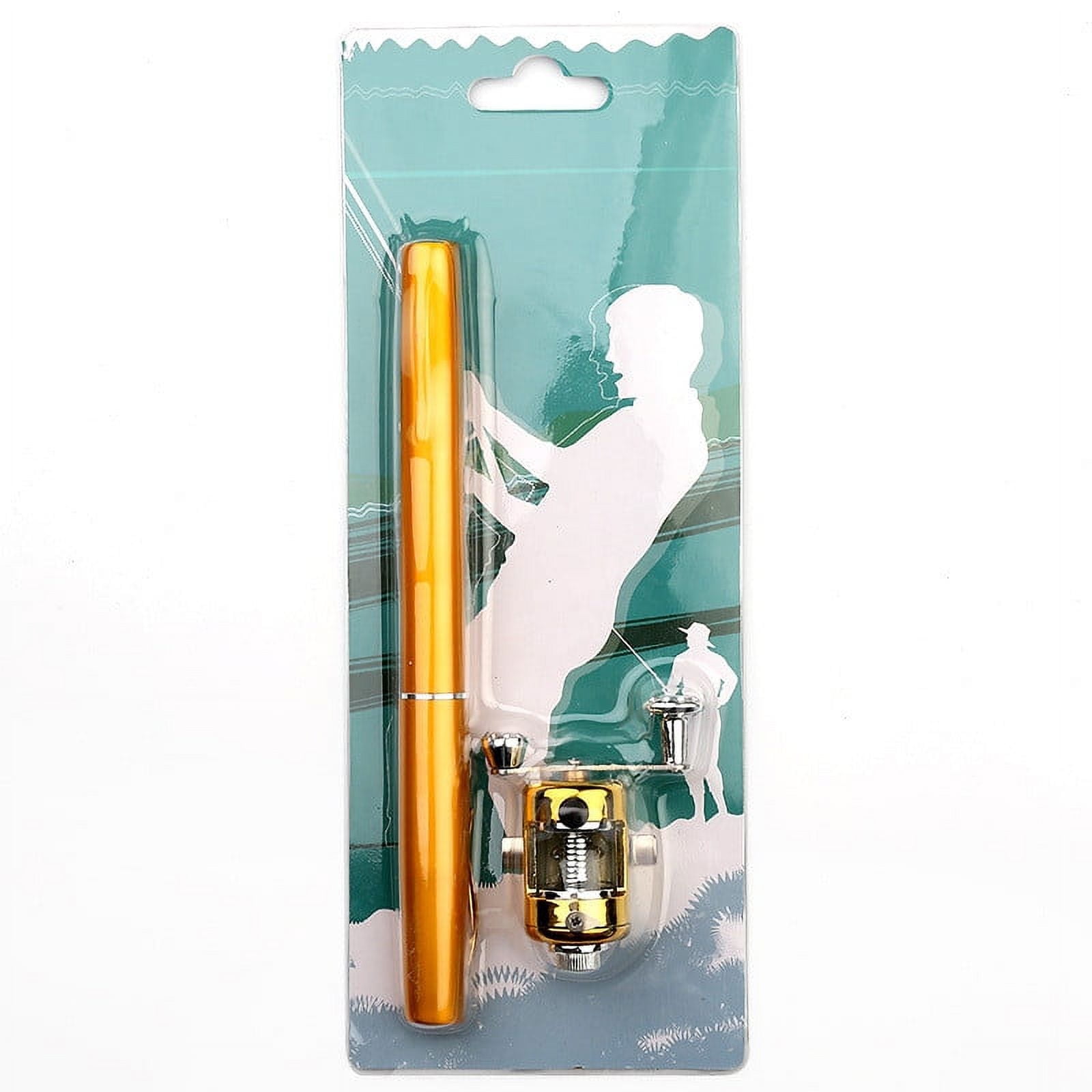 Njide 2023 Pocket Size Fishing Rod Mini Pen Pole 1m Pen Pole Set Sea ...