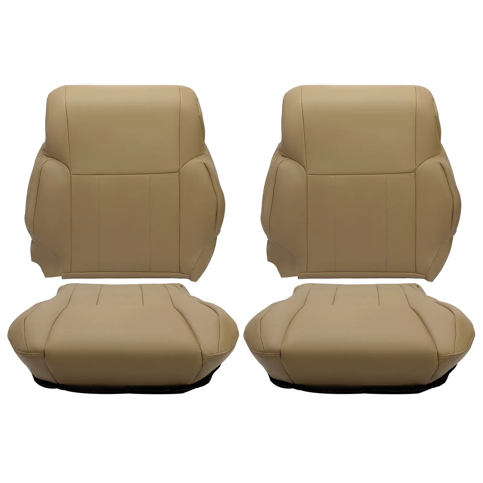 Njide,4Pcs Soft and Durable Synthetic Leather Seat Covers for Toyota ...