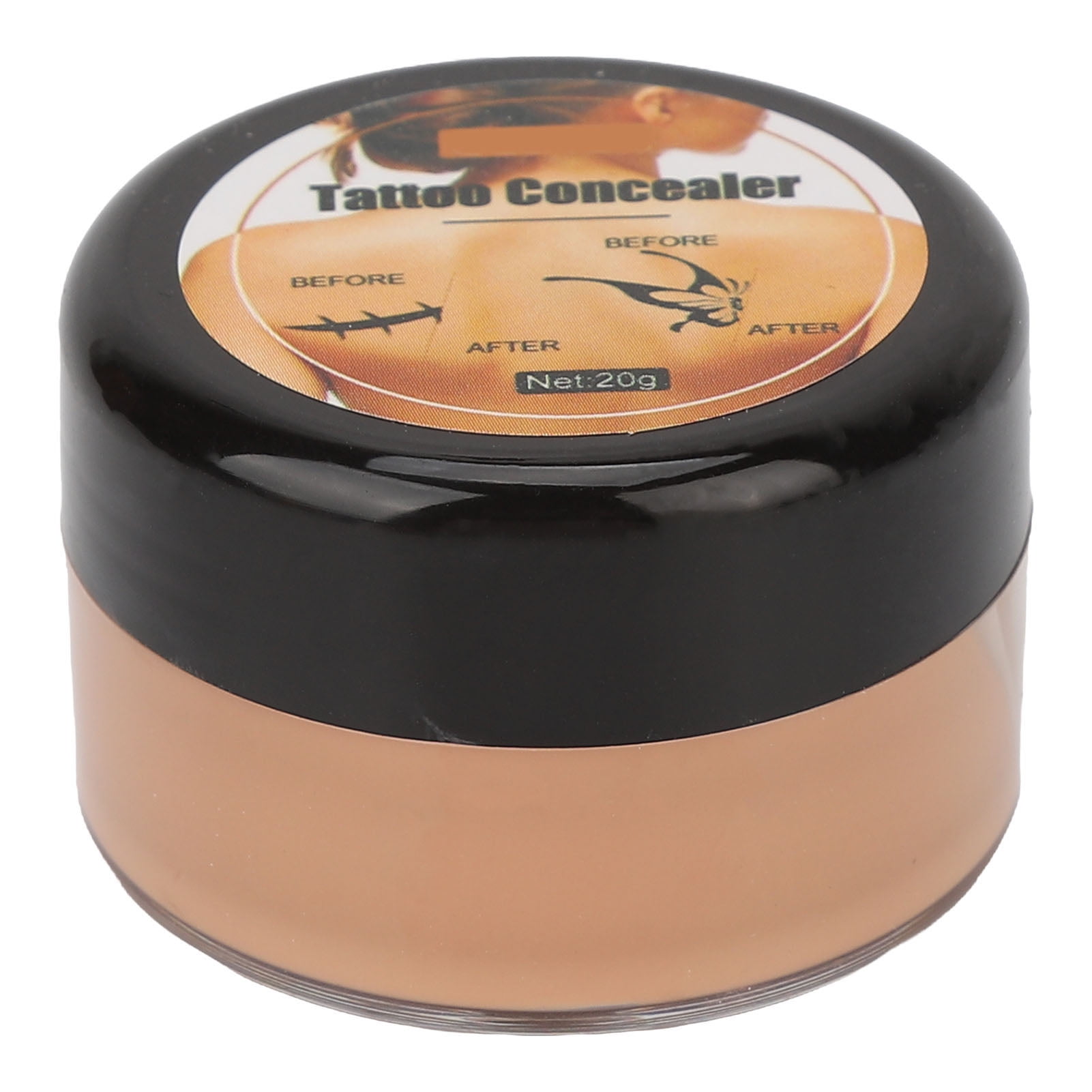 Njide Portable Waterproof Tattoo & Scar Concealer, 0.7oz, Dark Color ...