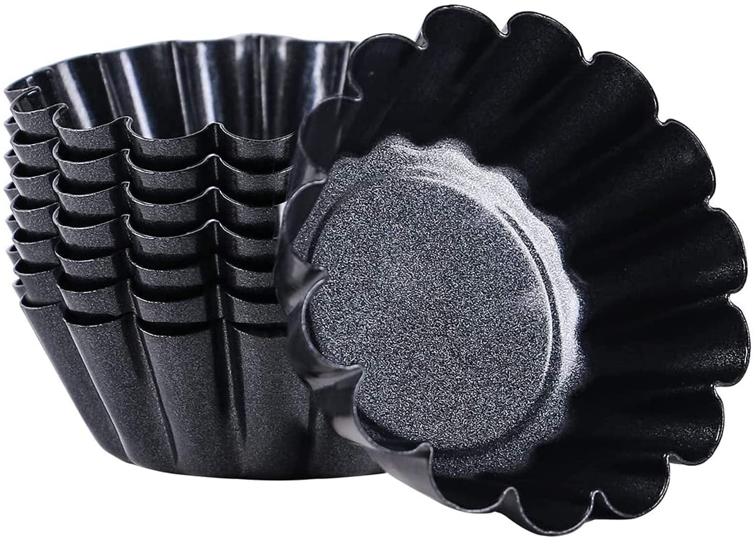 Njide Tart Dish, Tartlet Set Of 8 Tart , Non-Stick Coating, Quiche For ...