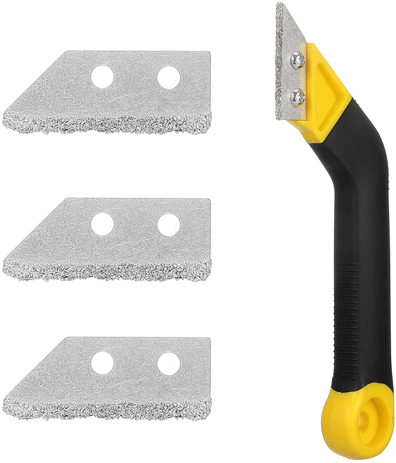 Ceramic Tile Grout Scraper with 3 Replacement Blades, Efficient Floor ...