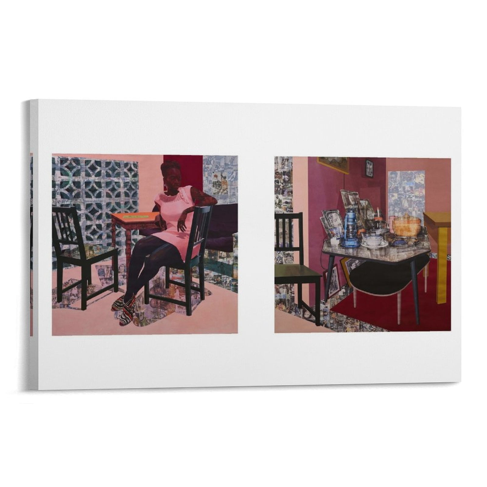 Njideka Akunyili Crosby Poster Painter Posters Wall Art Painting Canvas ...