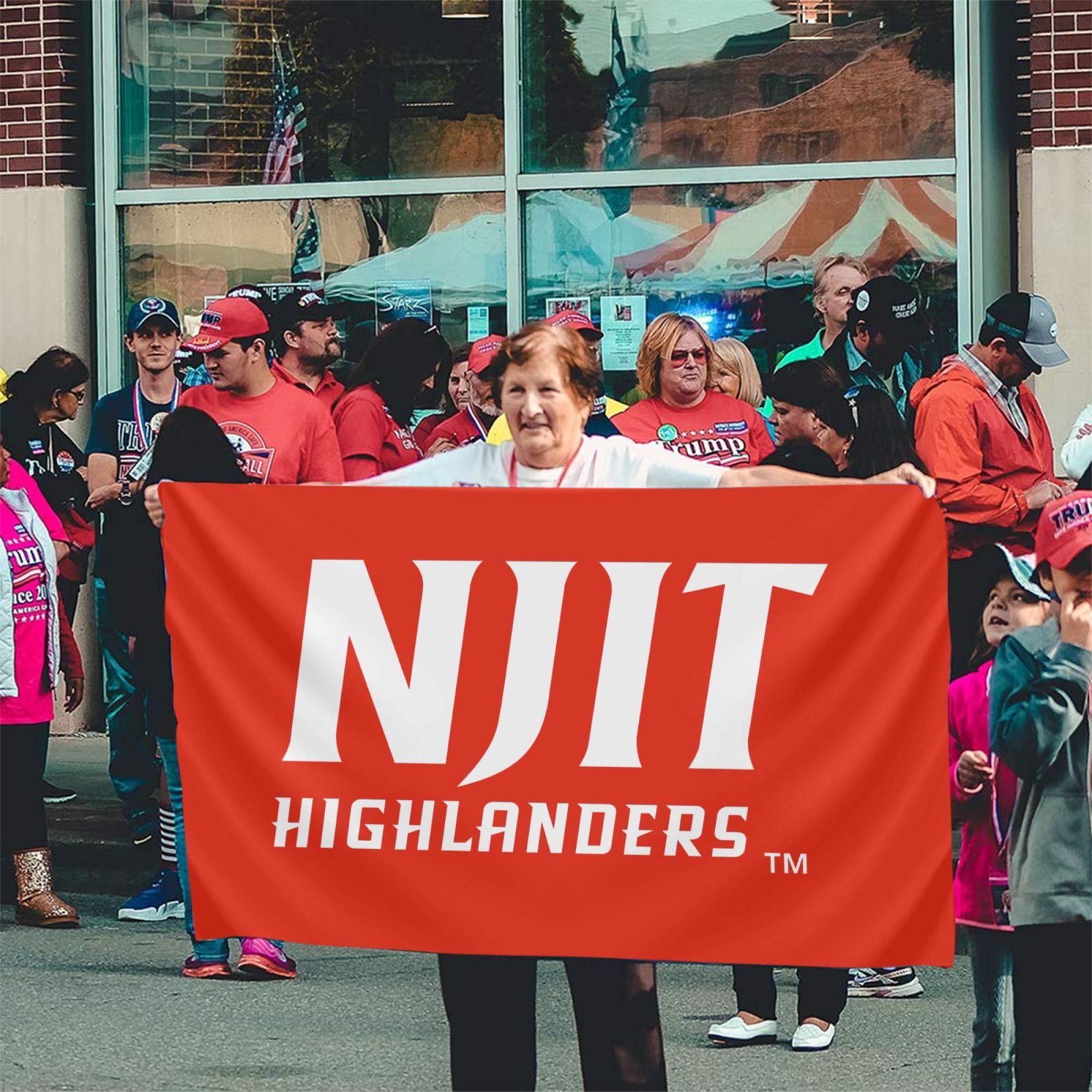 Njit High-Landers Logo Flag 3x5ft, Home Garden Flag, Suitable For ...