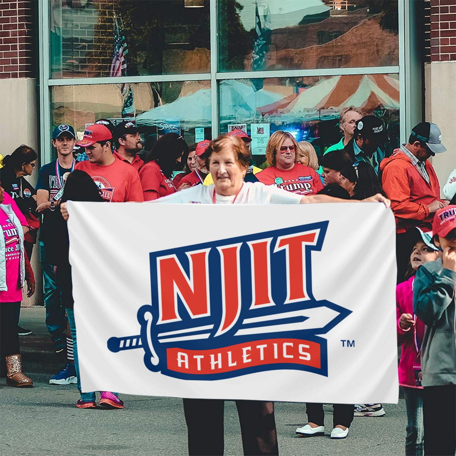 Njit High-Landers Logo Flag 3x5ft, Home Garden Flag, Suitable For ...