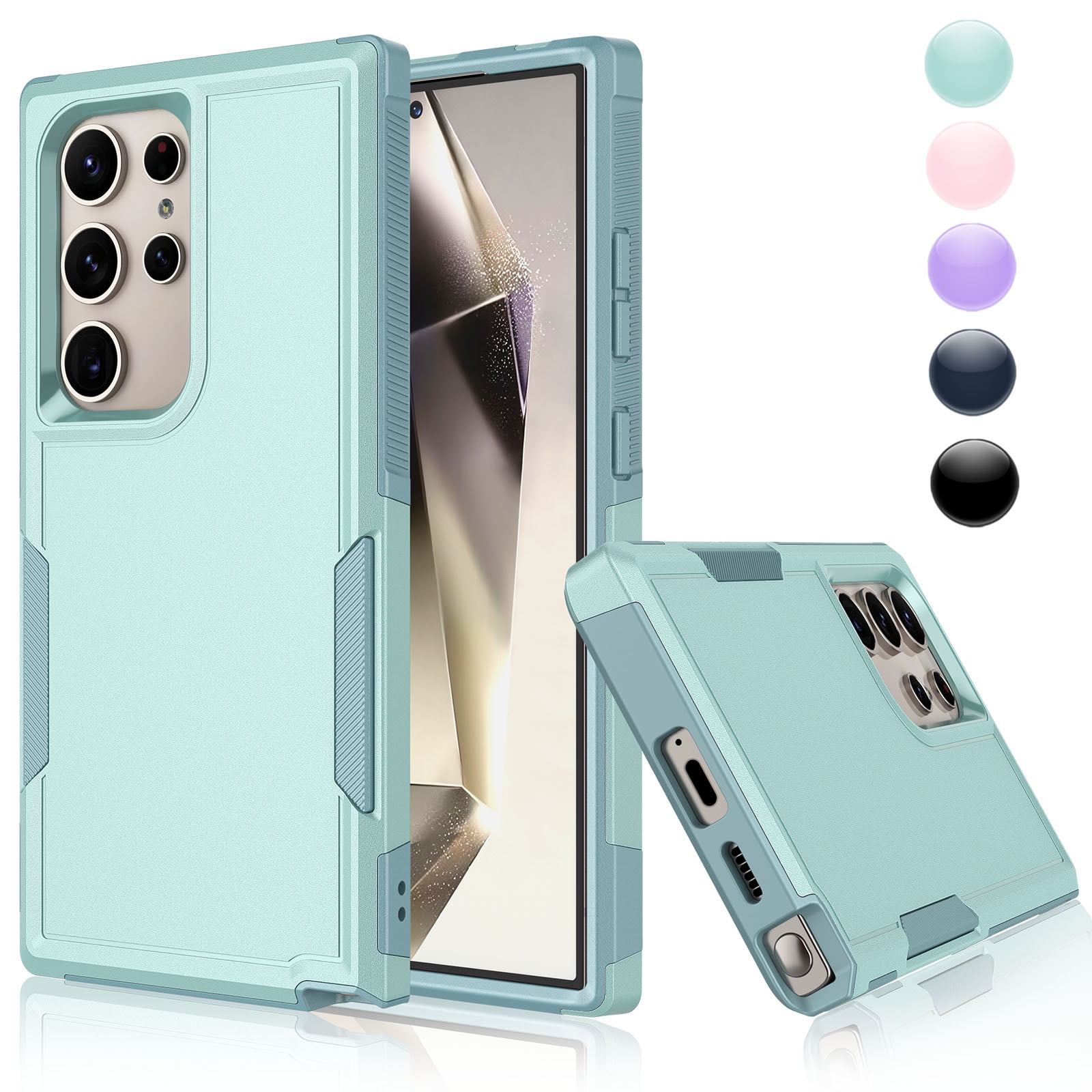 Njjex Case for Galaxy S24 Ultra,S24 Plus,S23 FE 5G,S23 Plus,S23 Ultra, Heavy Duty Dual-Layer ...