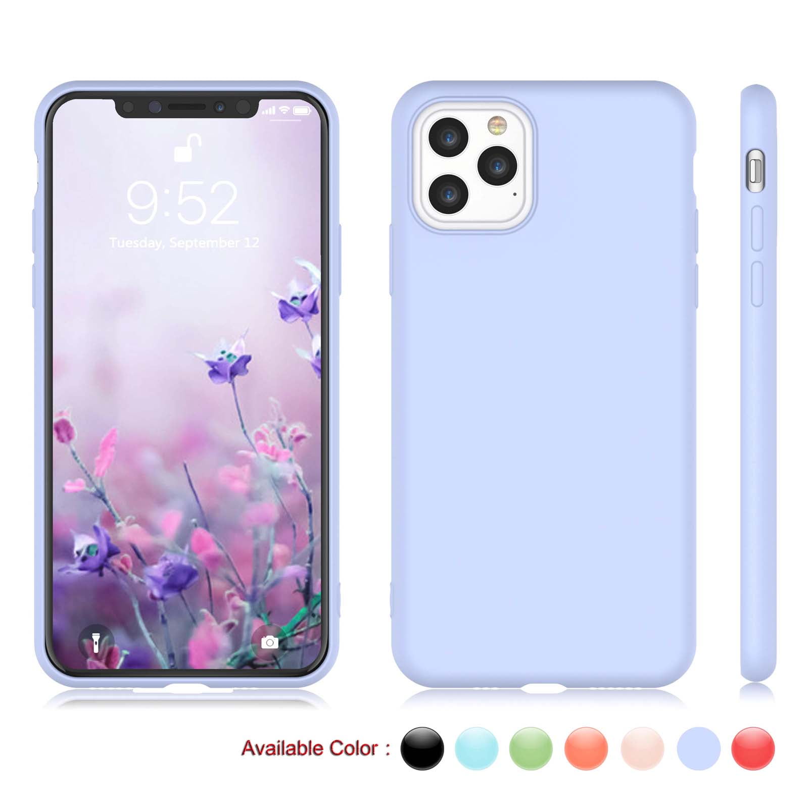 Njjex Silicone Gel Case for iPhone 11/Pro/Max 2019 - Shockproof, Anti ...