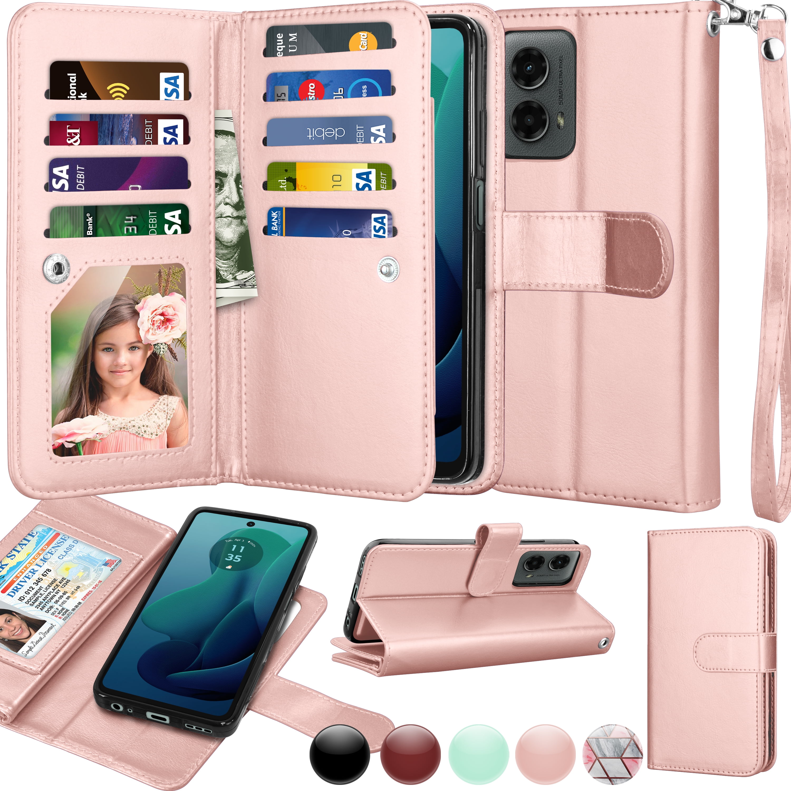Njjex For Galaxy A35 5G Wallet Case, Samsung A35 Case, Njjex Luxury PU ...