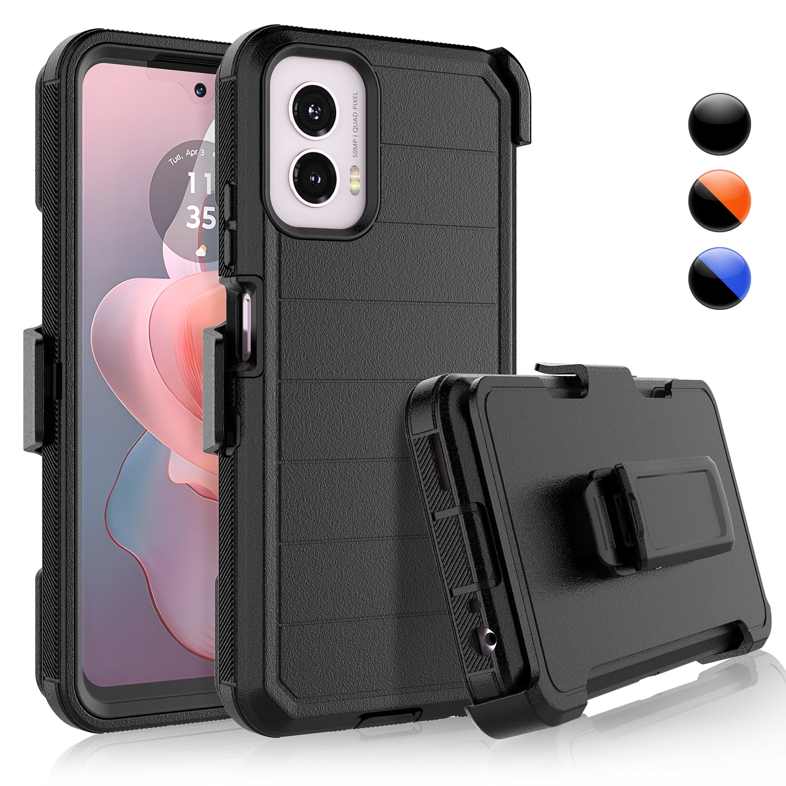 Njjex For Motorola Moto G Power 5G 2024 6.7" Case with Belt-Clip ...