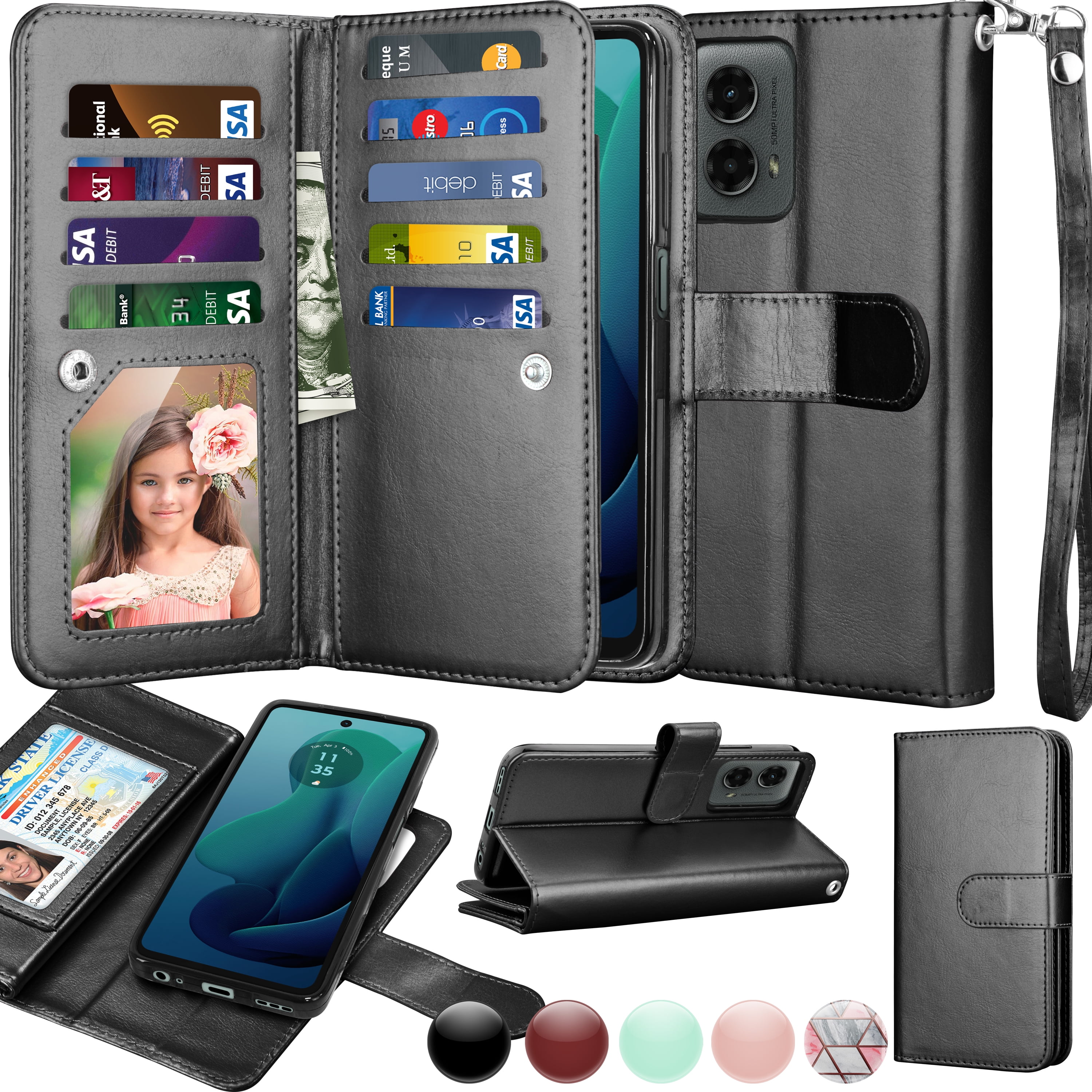 Njjex For Galaxy A55 5G Wallet Case, Samsung A55 Case, Njjex Luxury PU ...