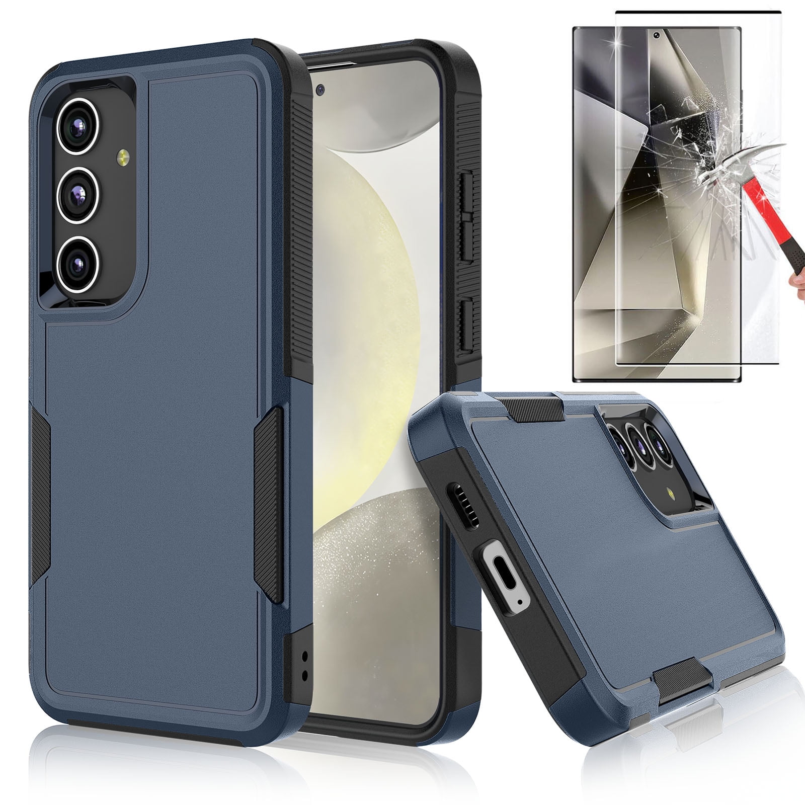 Njjex for Galaxy S24 Phone Case,360°Full Body Shockproof Heavy Duty ...