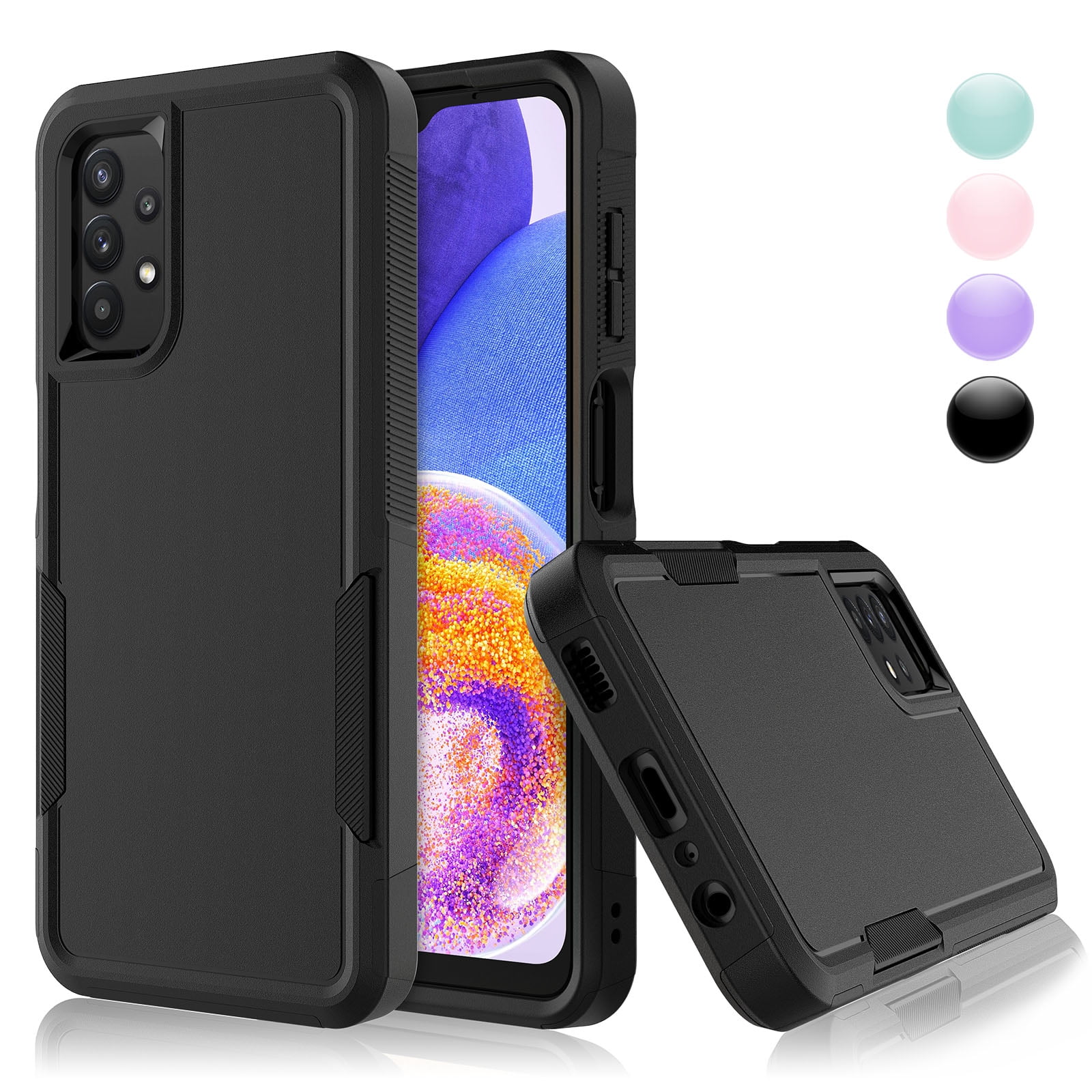 Njjex Samsung Galaxy A23 4G, A23 5G Case, Heavy Duty Shockproof Dual ...