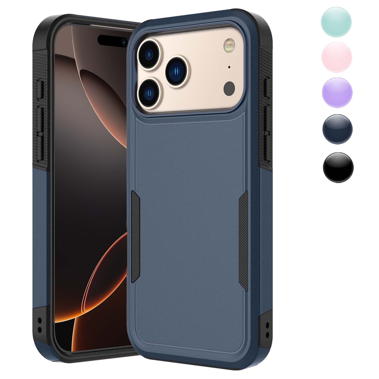 Njjex iPhone 17 Pro Max Case 6.9" Shockproof Rugged Cover, Military ...