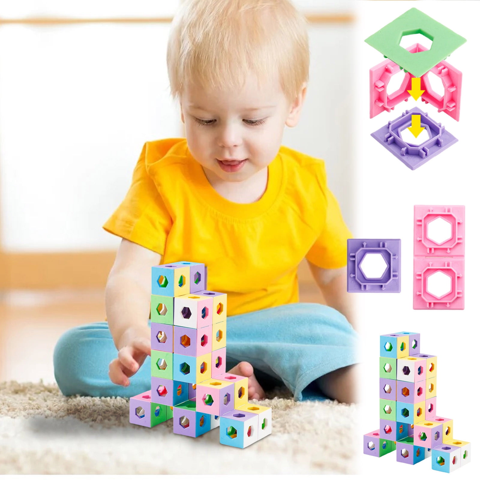 Njoeus 3D Transformable Building Blocks - STEM Educational Toy with ...
