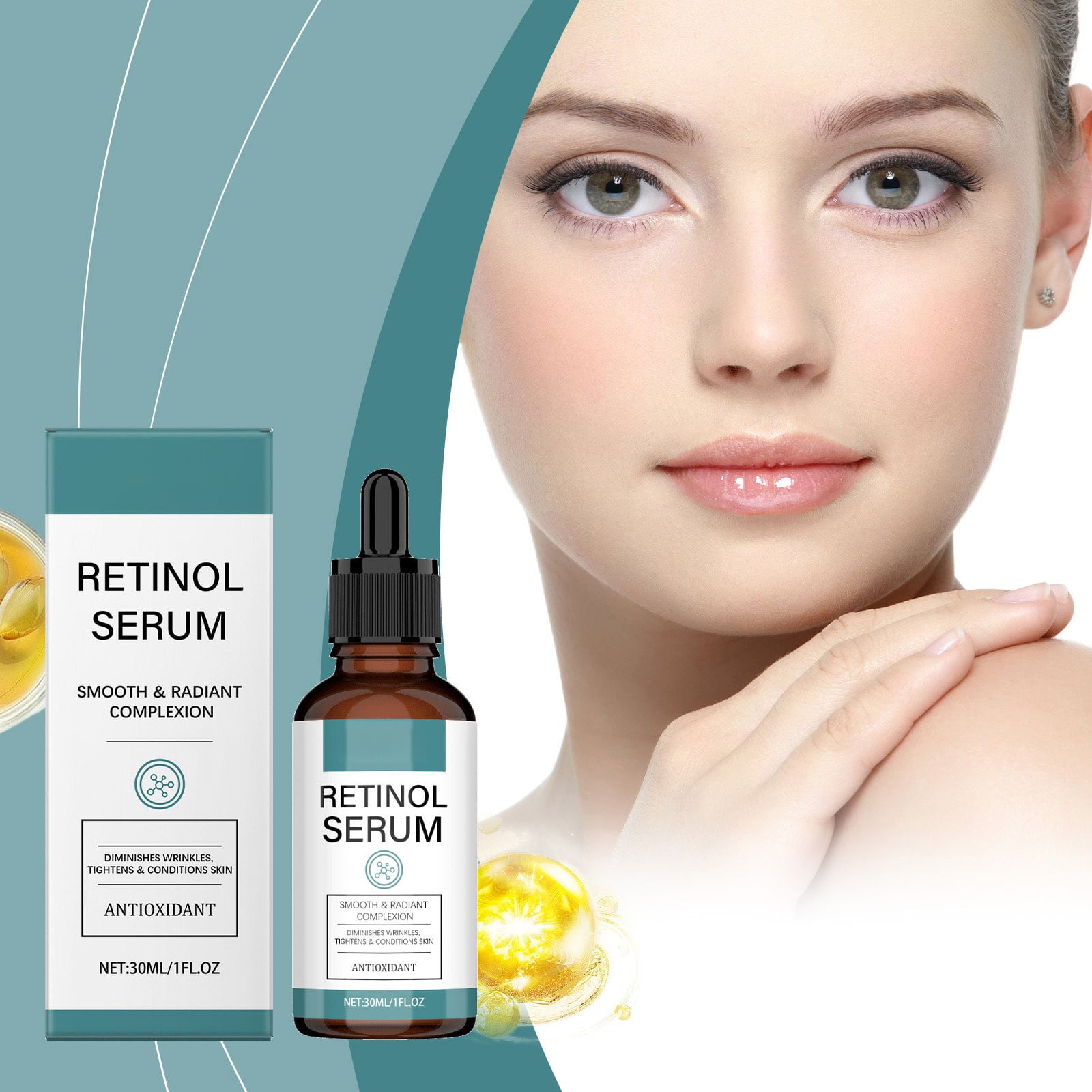 Njoeus Anti-Aging Serum for Sensitive Skin, Moisturizing Essenced Cool ...