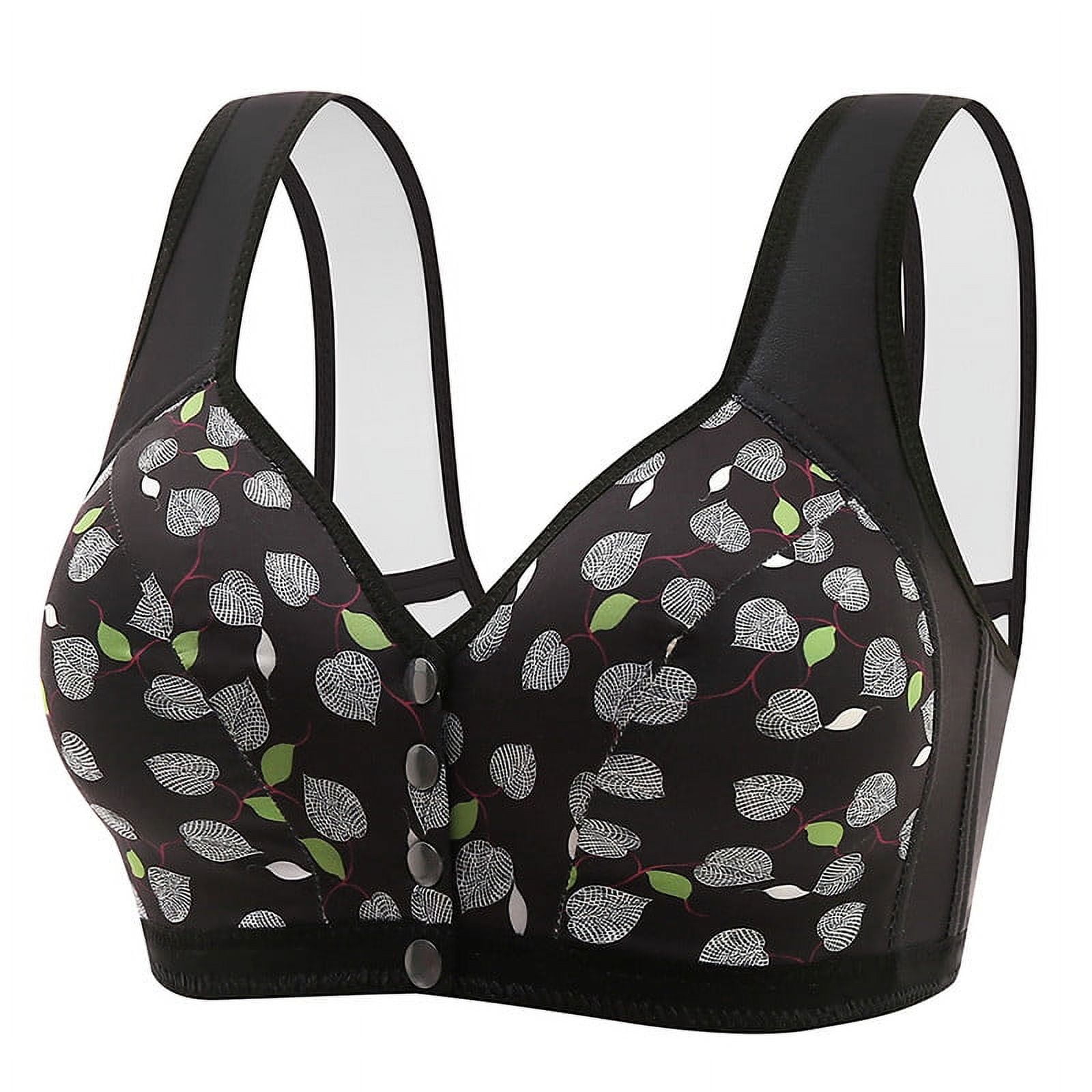 Njoeus Bras for Women Womens Bra Woman's Floral Printed Wireless Push ...