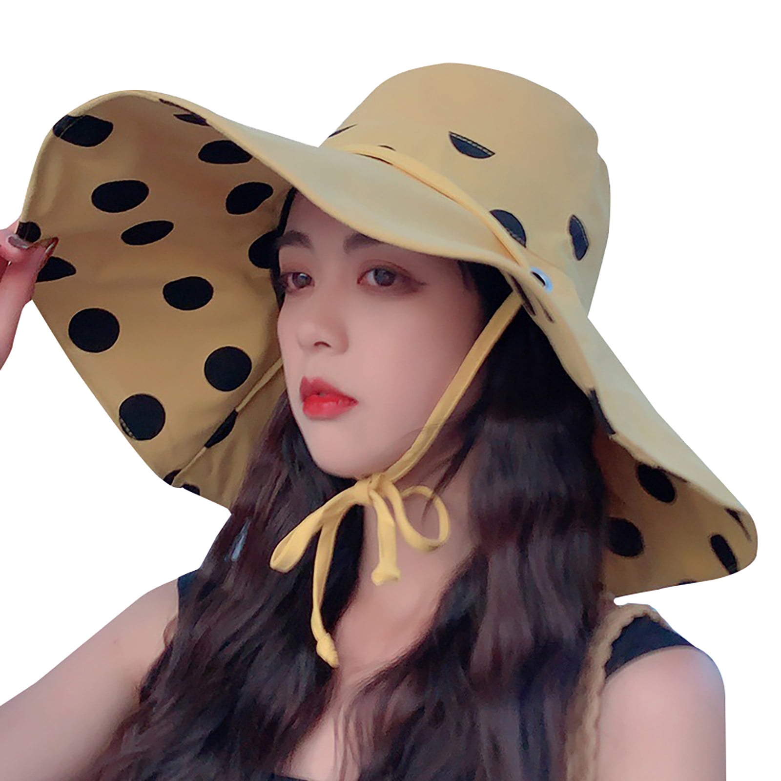 Njoeus Extra Large Brims Floppy Sun Hat Reversible Sun Travel Beach ...