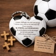 Njoeus Faiths in the Game Heart Soccer Keychain a Leather Pendant ...