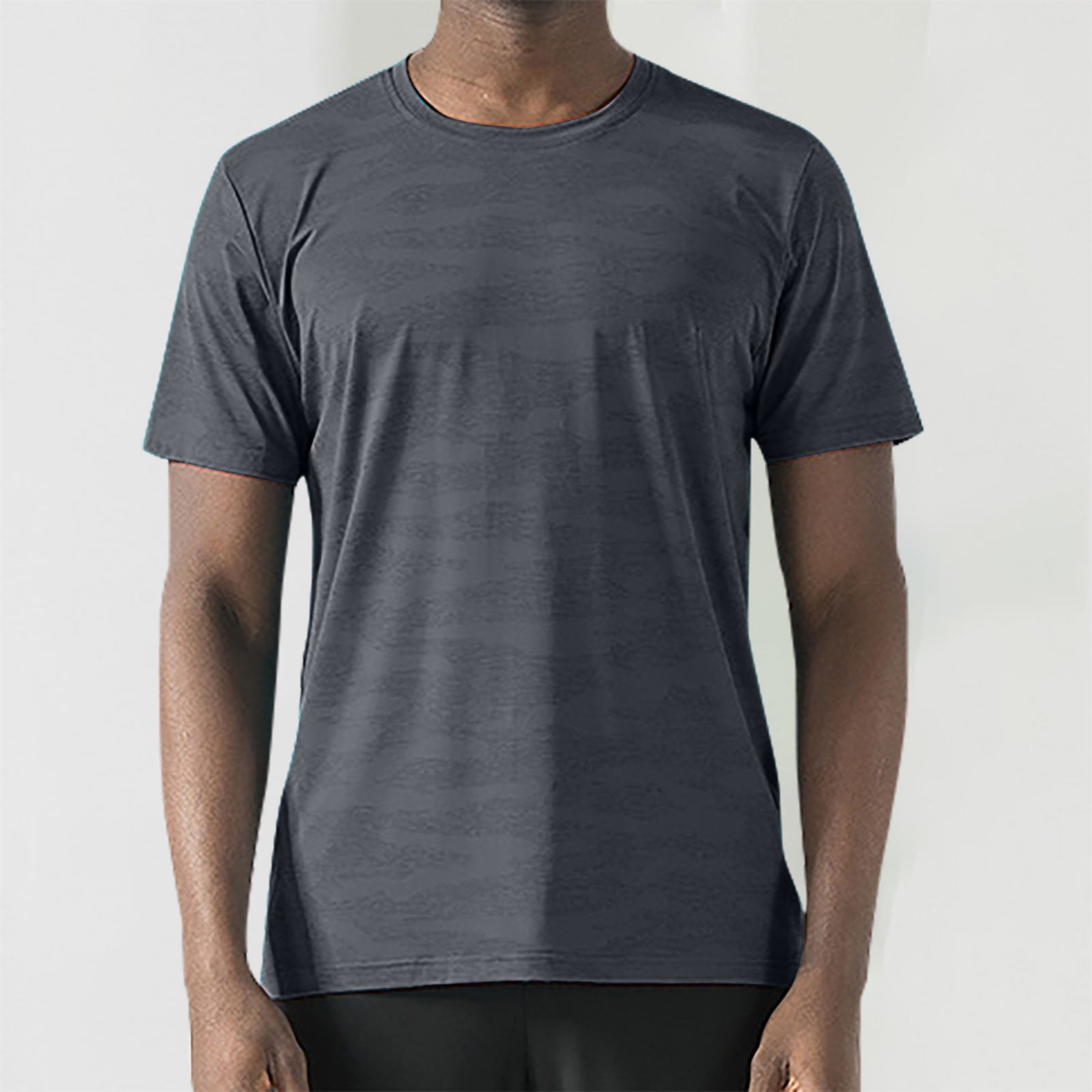 Njoeus Gym Tops, Men's T-Shirts Big & Tall Shirts for Mens Summer Solid ...