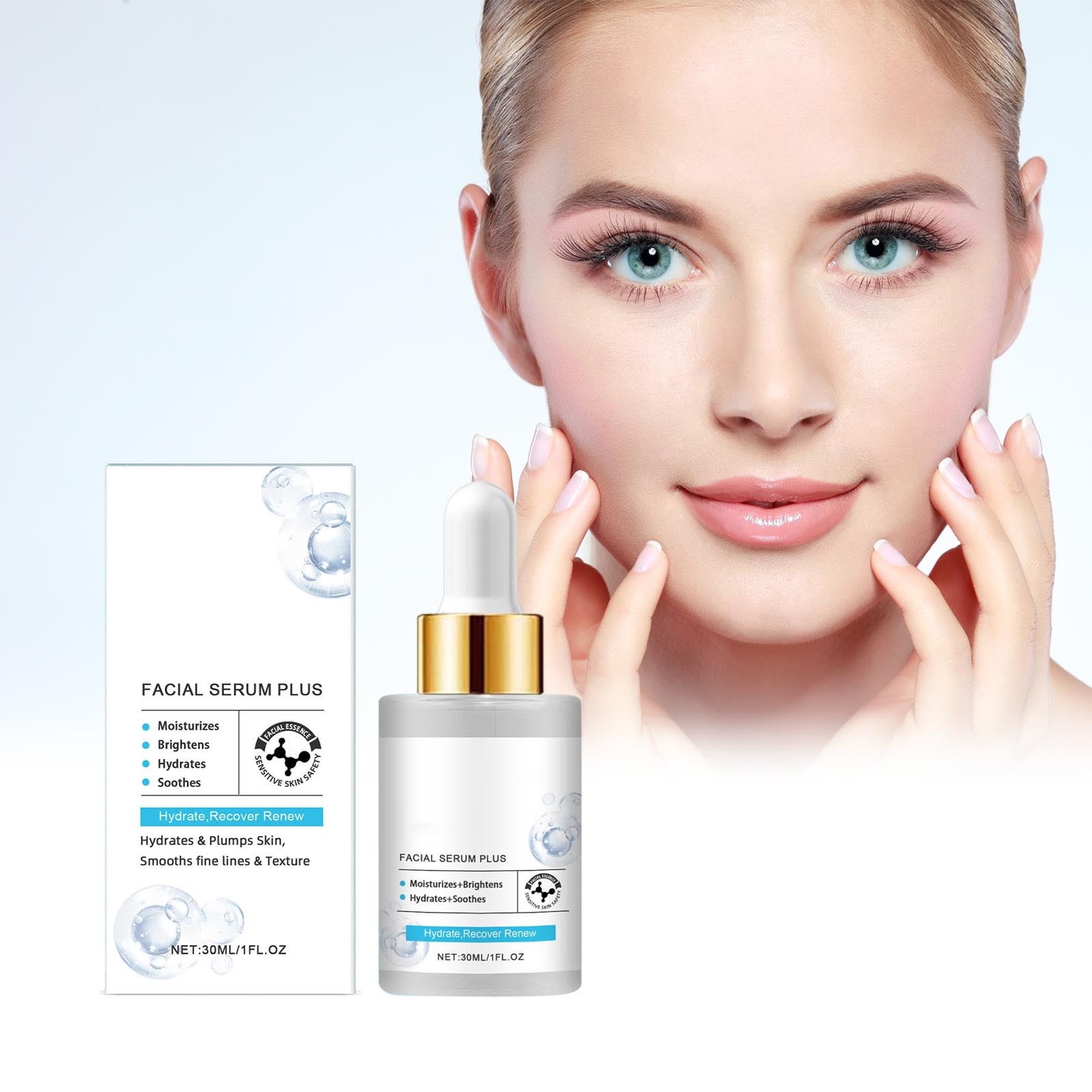 Njoeus Hydrating Serum for Face Very Dry Skin, Closer Pore Reducing Serum, Hyaluronic Hydrating ...